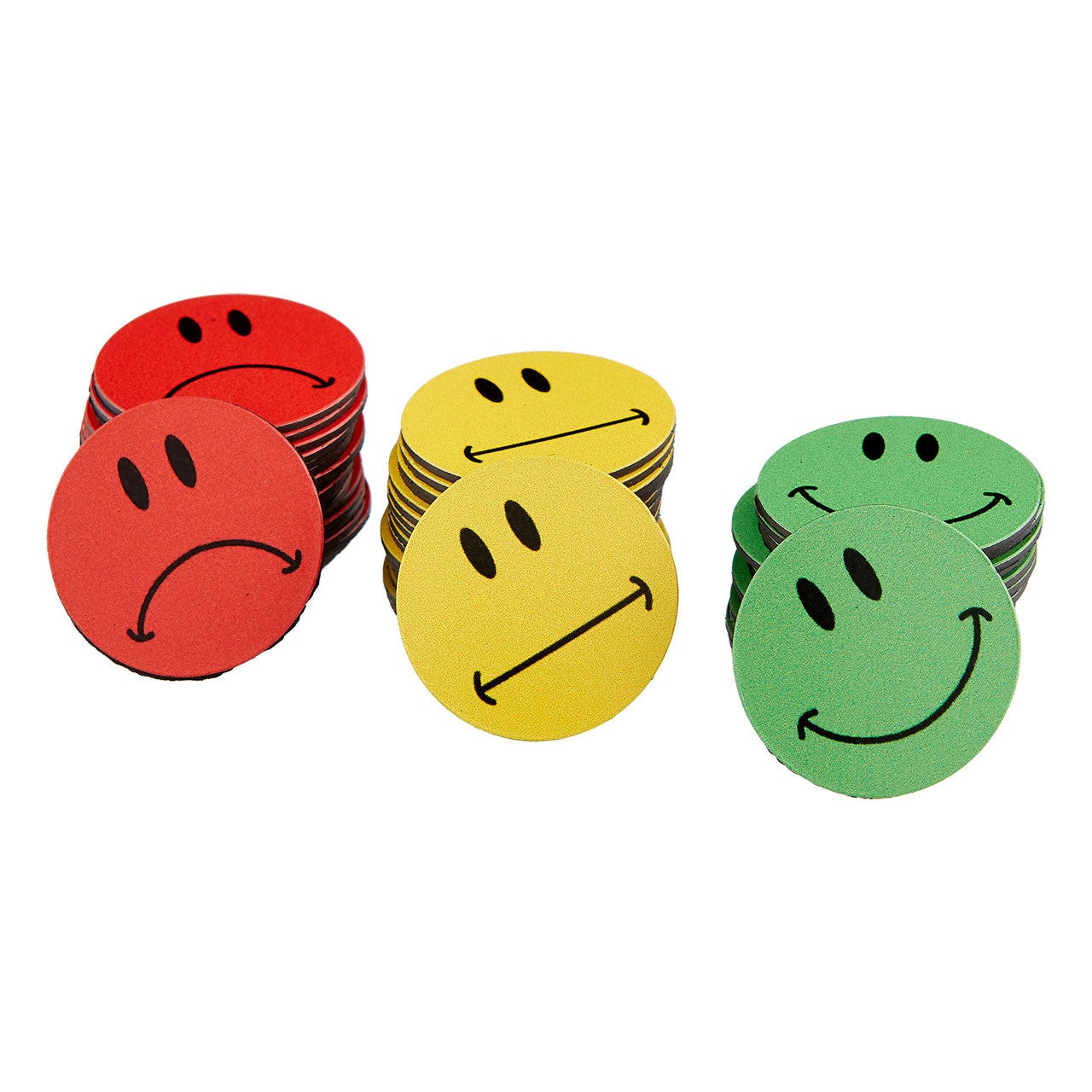 30 BUNTE SMILEY MAGNETE Ø 2-10CM - GRAFBURG & Smileyboard